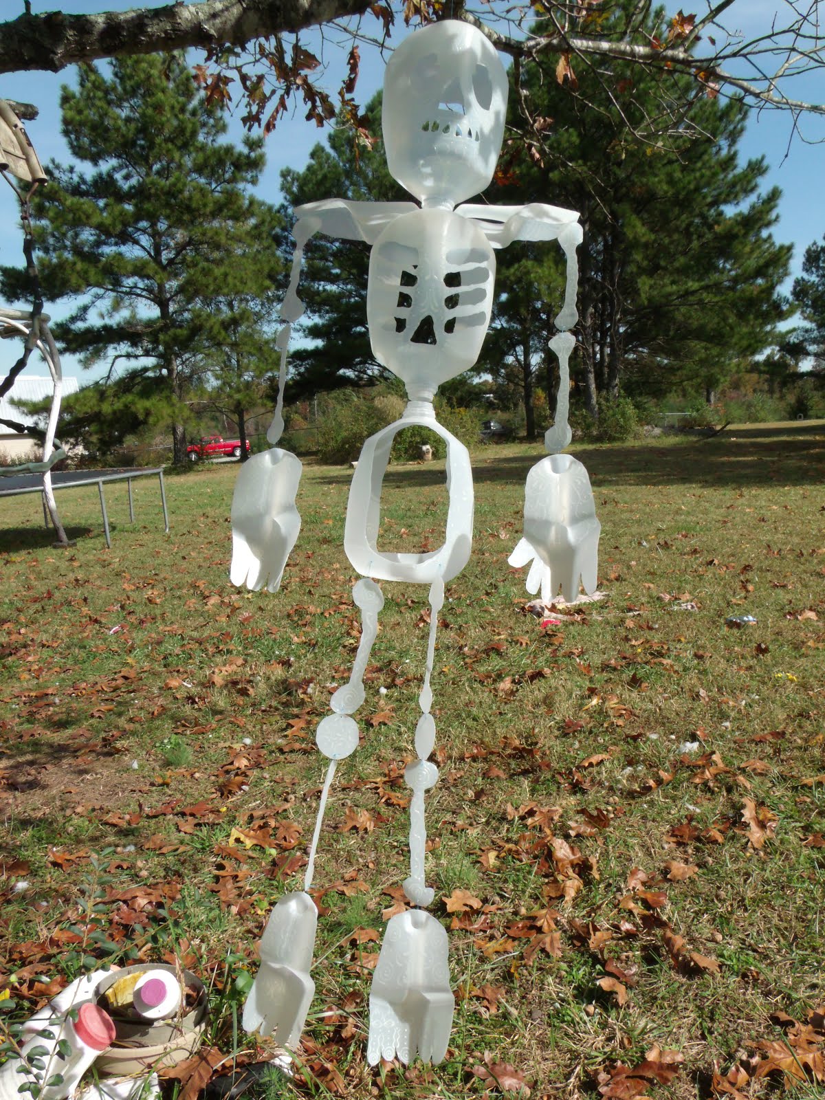 The Happy Clown With A Frown: Milk Jug Skeleton