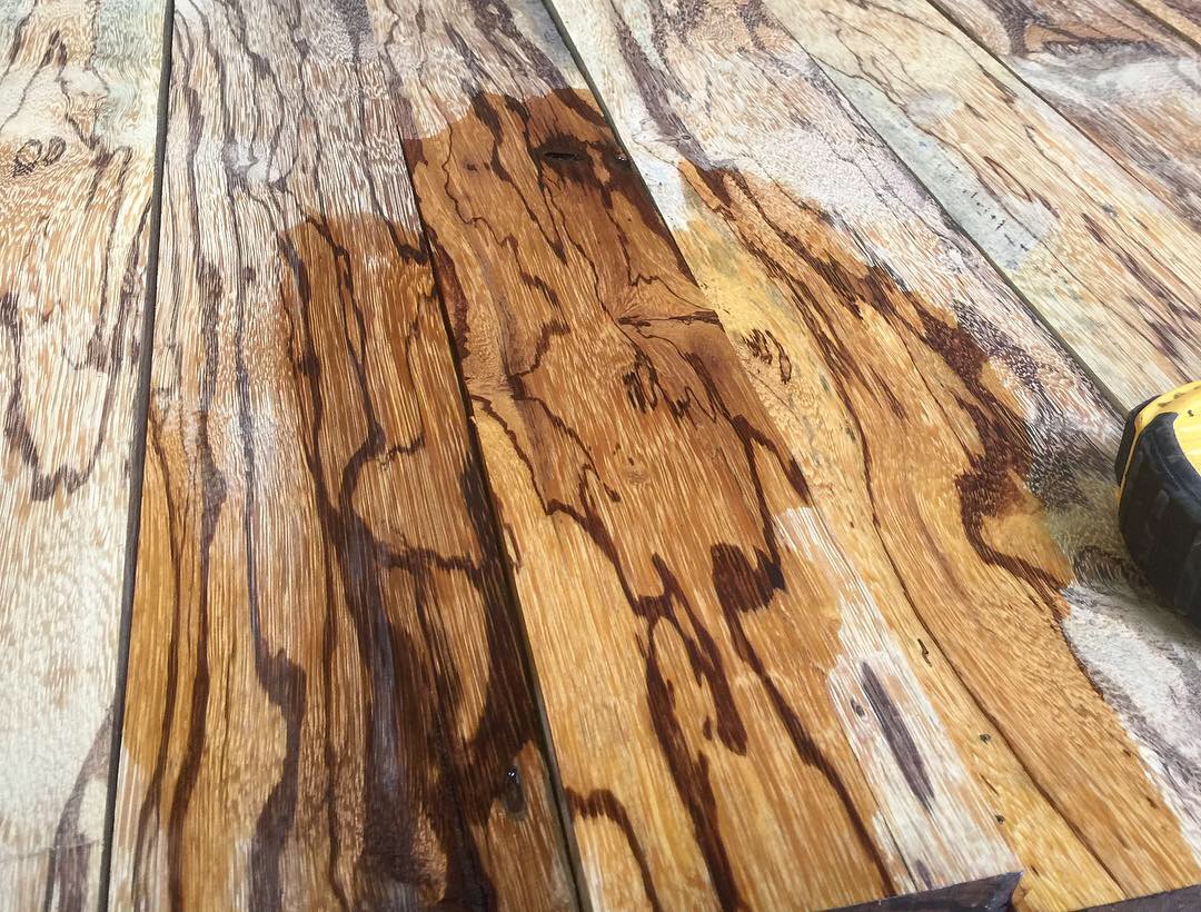 Tropical Exotic Hardwoods: Marblewood for the showroom!