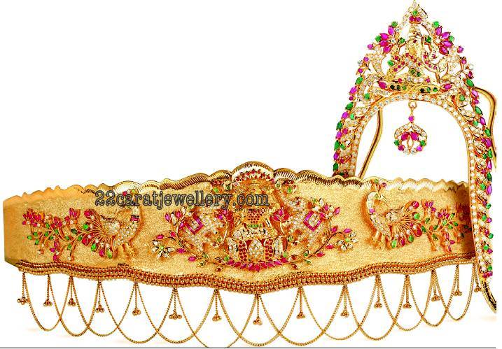 Gold Chain and Belt Vaddanam(oddiyanam), Aravanki Gallery - Jewellery ...