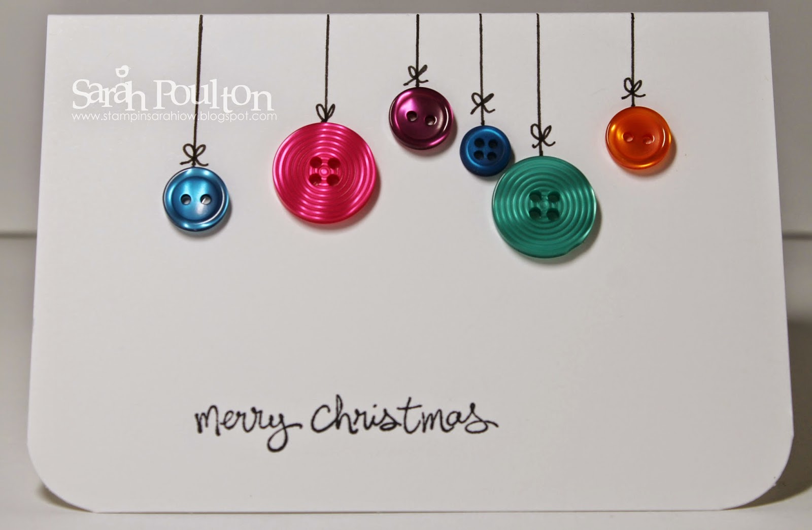 Stampin' Sarah!: A quartet of button bauble cards from Stampin' Up! UK ...