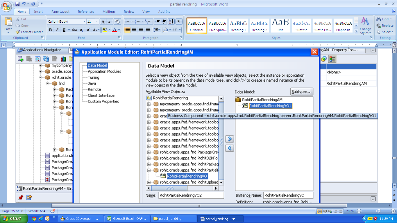 Oracle Application's Blog: Part2 Partial Rendering in OAF Page(Conditional Displaying Item On ...