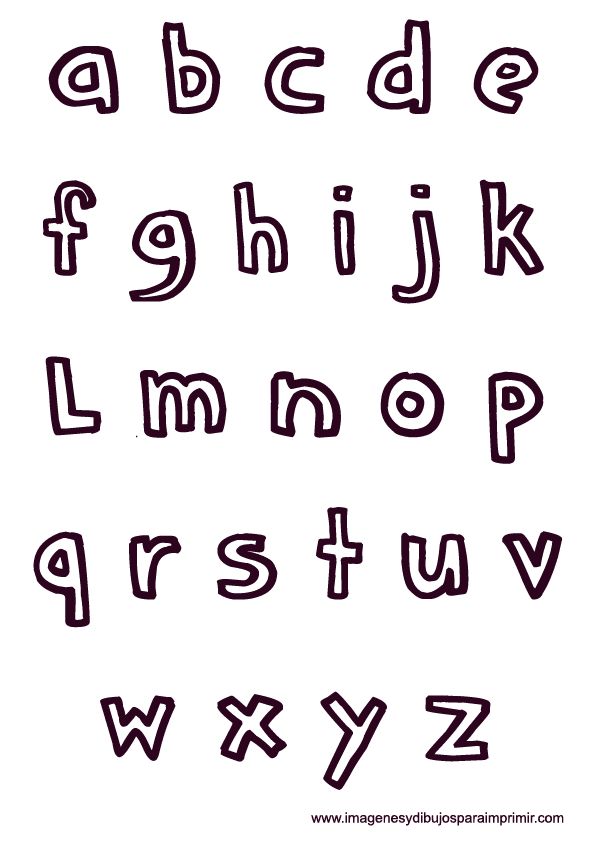 Letras para imprimir gratis-Colorear dibujos,letras, Actividades infantiles