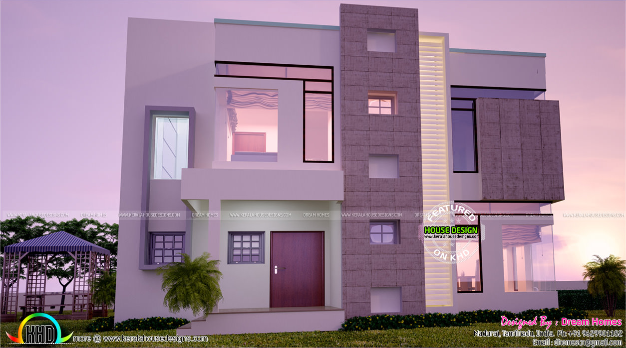 Contemporary home : All side views - Kerala Home Design and Floor Plans ...
