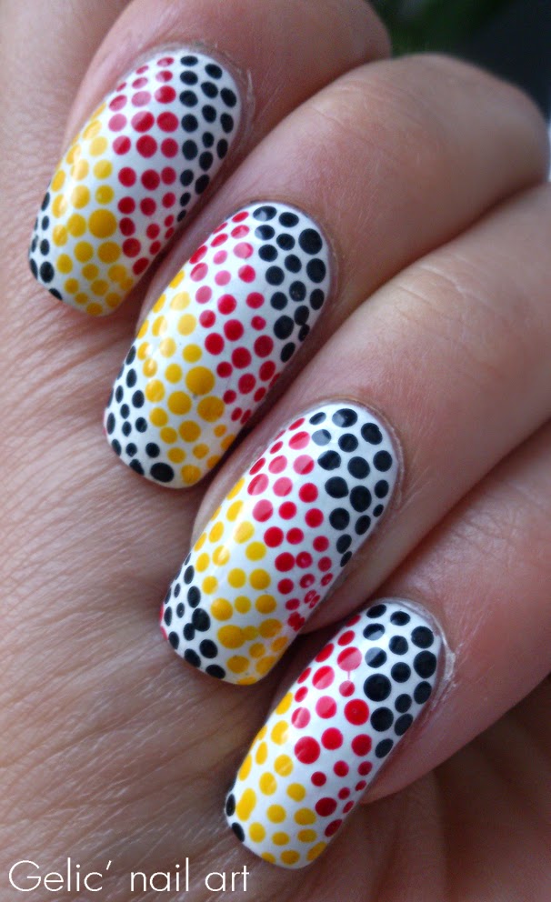 Gelic' nail art: German dotticure