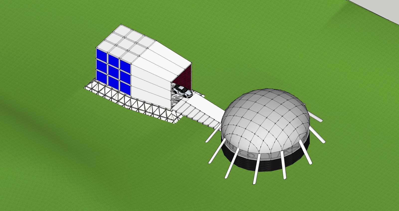 Ian Zhou: Developed Sketchup Model