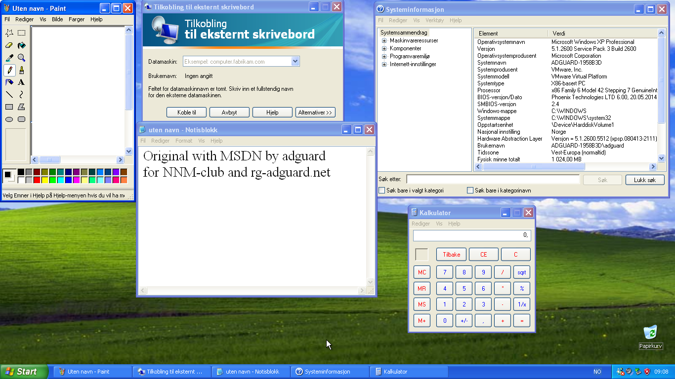 Microsoft Windows XP Professional VL with Service Pack 3 - Оригинальные ...