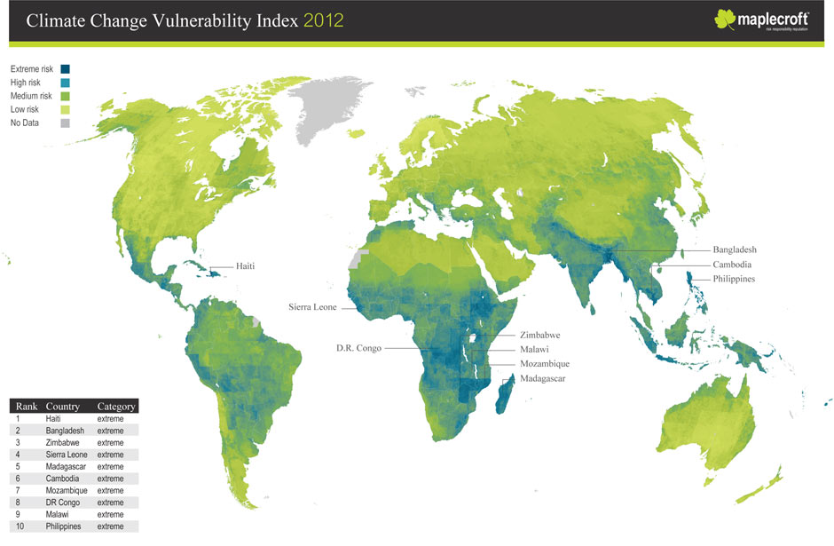 Climate Resource Exchange: Mapping Climate Change Vulnerability