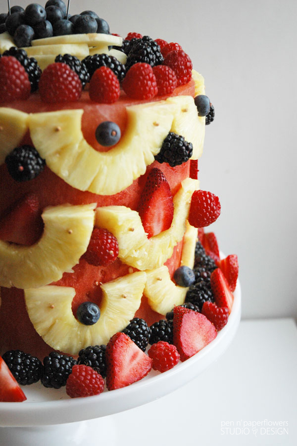 Pen + Paper Flowers: GOOD THiNGS | Best Ever {Fresh} FRUiT Cake