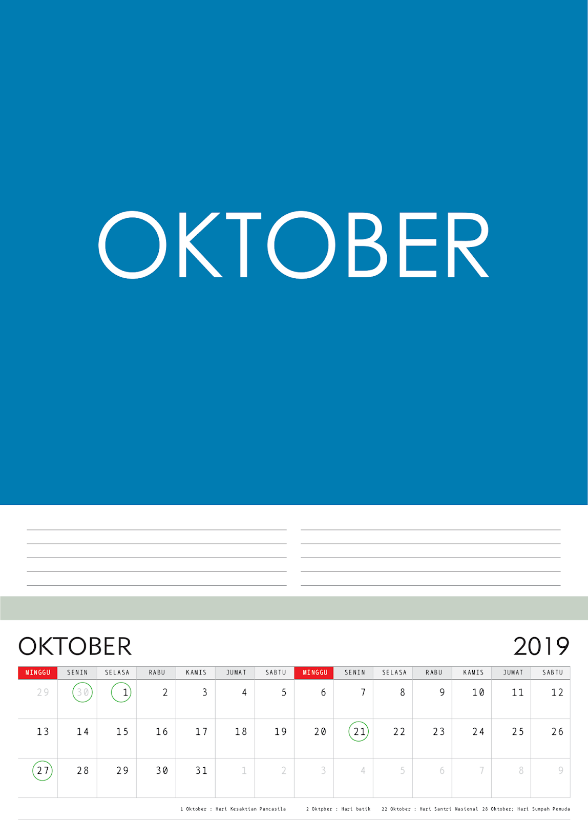 Simple Desain Kalender 2019 Indonesia beserta Hari Libur Nasional - beta:) Simple Desain Kalender 2019 Indonesia beserta Hari Libur Nasional - beta:)