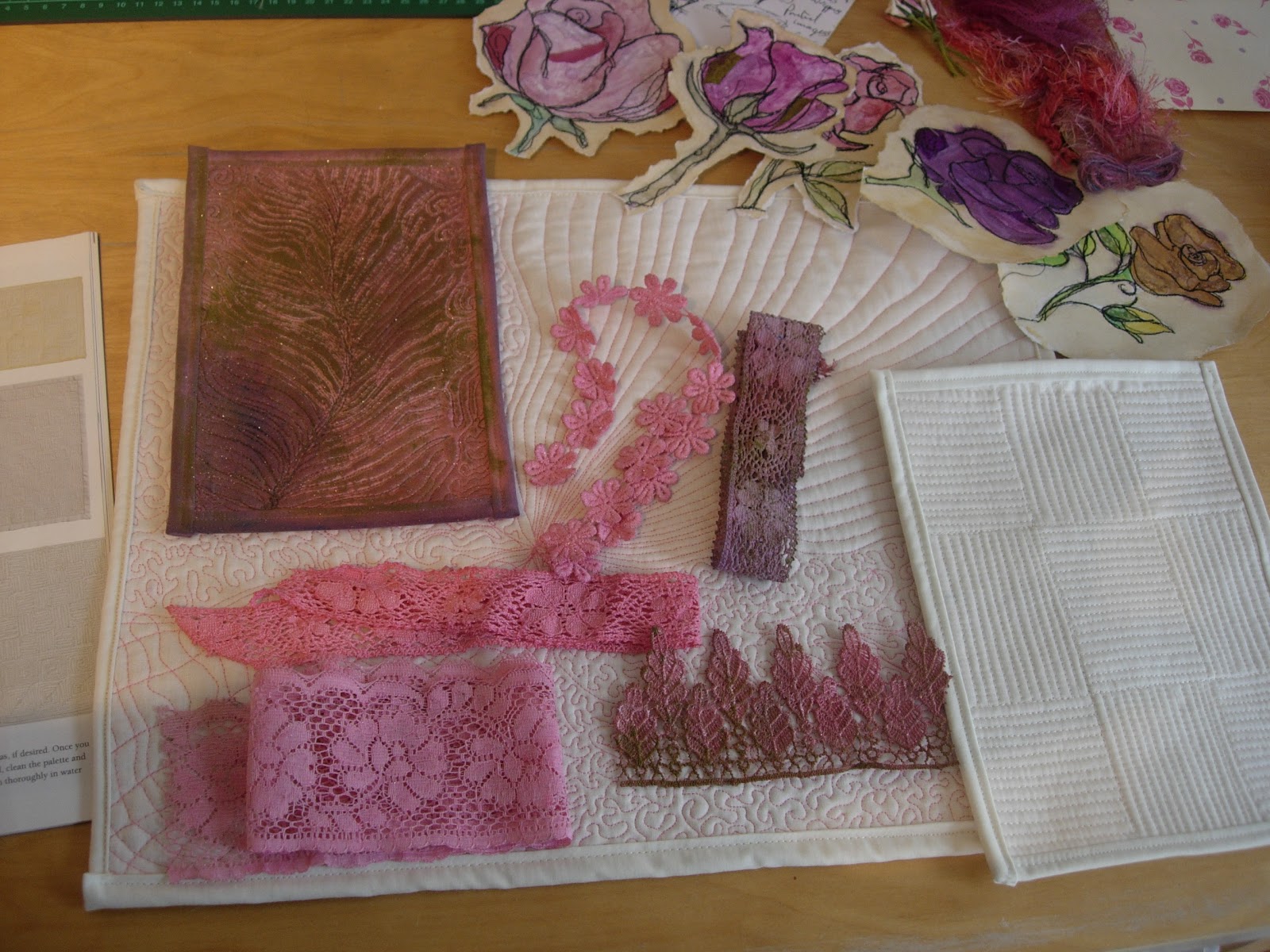 Boxoftrix: Watercolour dying and painted quilts