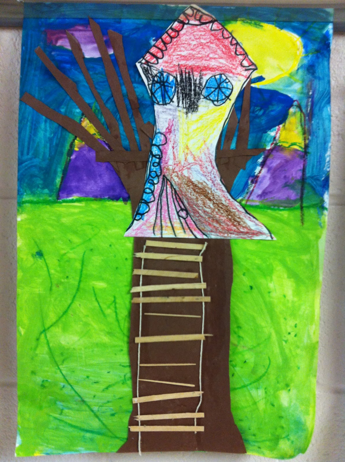 ChumleyScobey Art Room: 1st Grade Treehouses