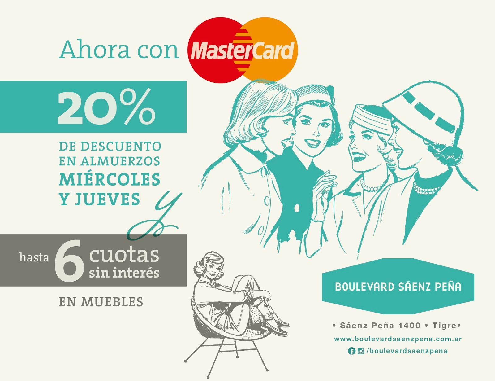 Boulevard Saenz Peña: ¡BIENVENIDA MASTERCARD A BOULEVARD!