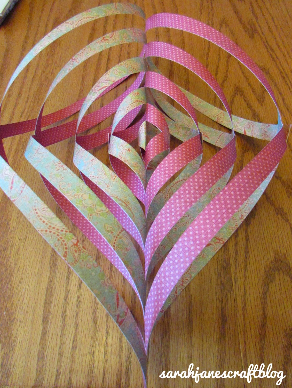 Paper Triangle Spiral Ornament
