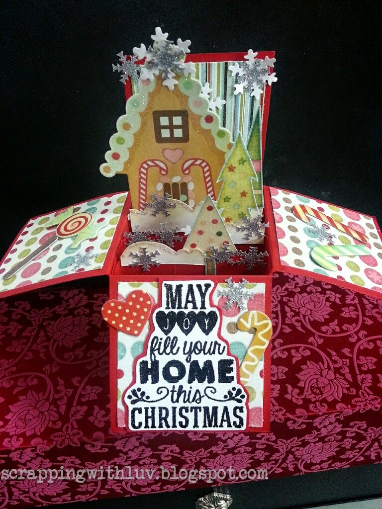 Scrapping with LUV: Card in a box - the magic of Christmas