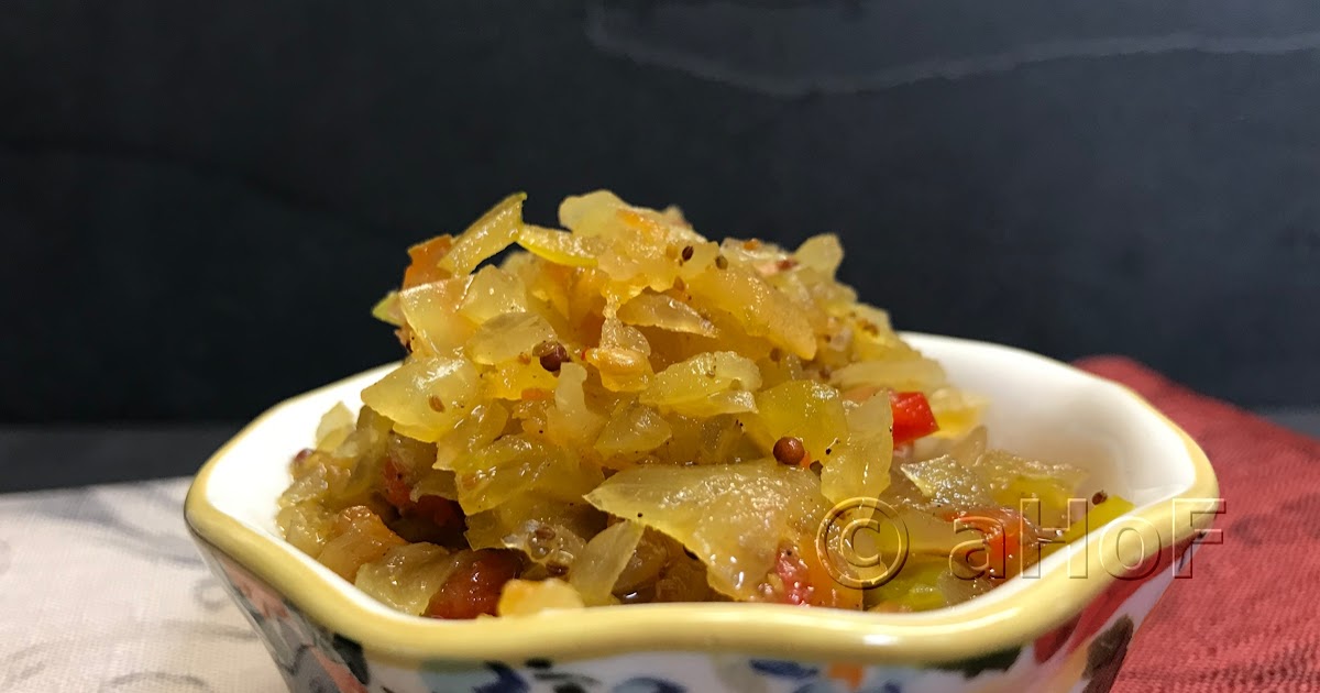 A Harmony of Flavors: Chow Chow aka Cha Cha aka Green Relish