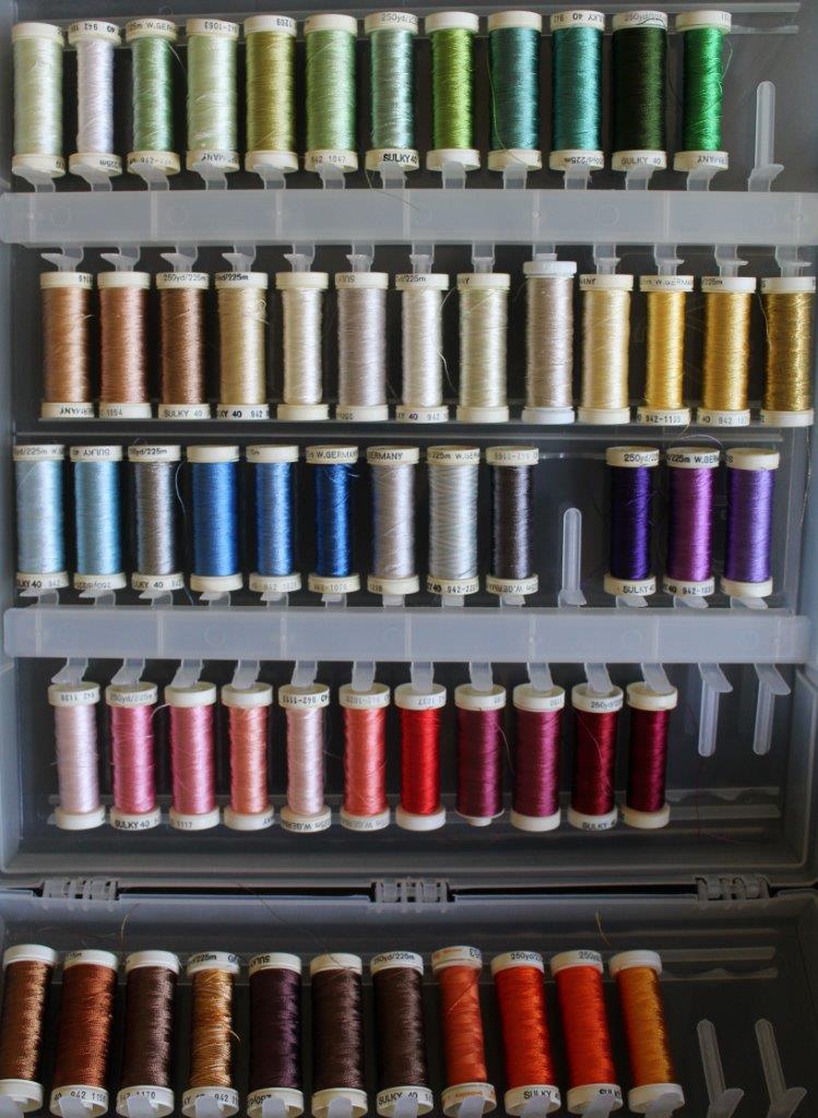 Sarah Lynn's Mitered Corner: Sulky Embroidery Thread