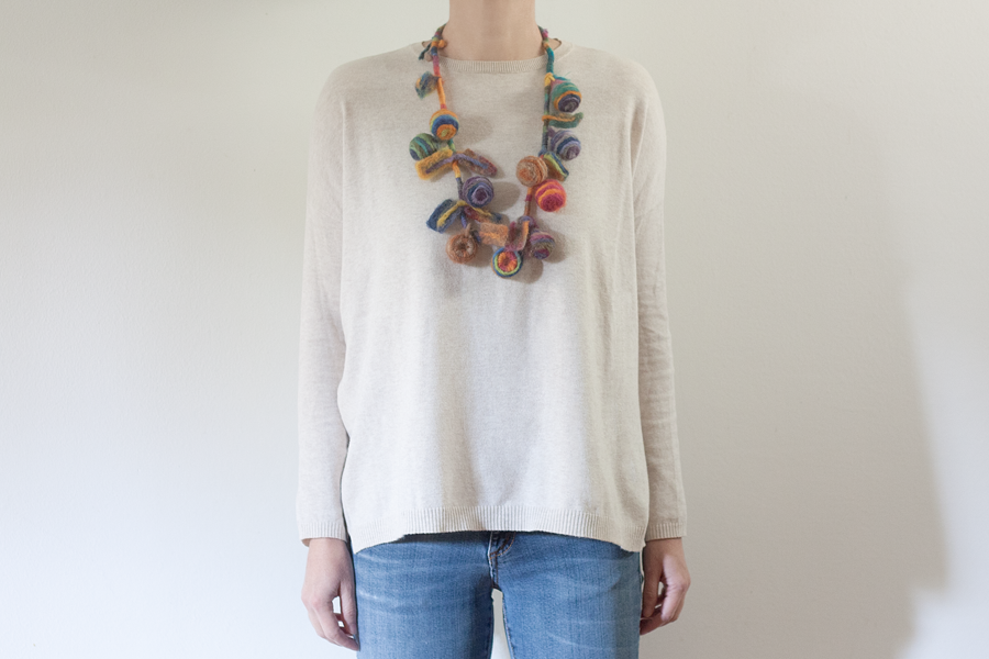 rRradionica: Needle felted wool necklaces