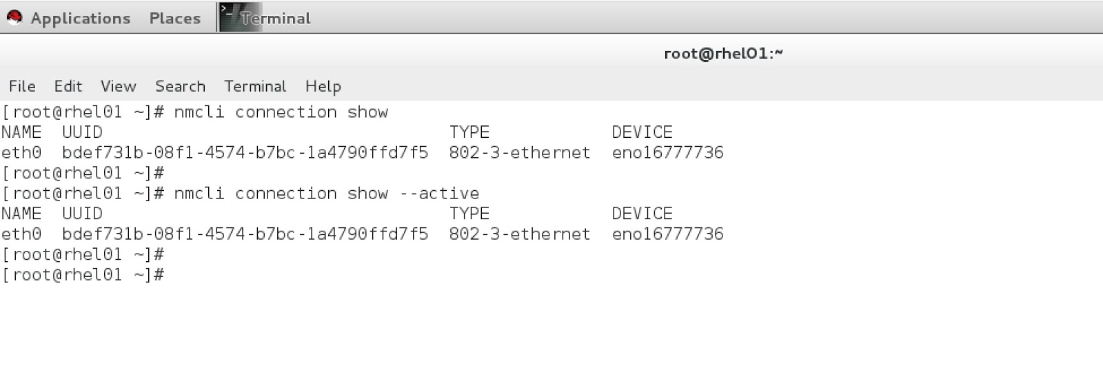Using Nmcli Command In Linux Networking Rhelcentos 7 ~ Root Of Info