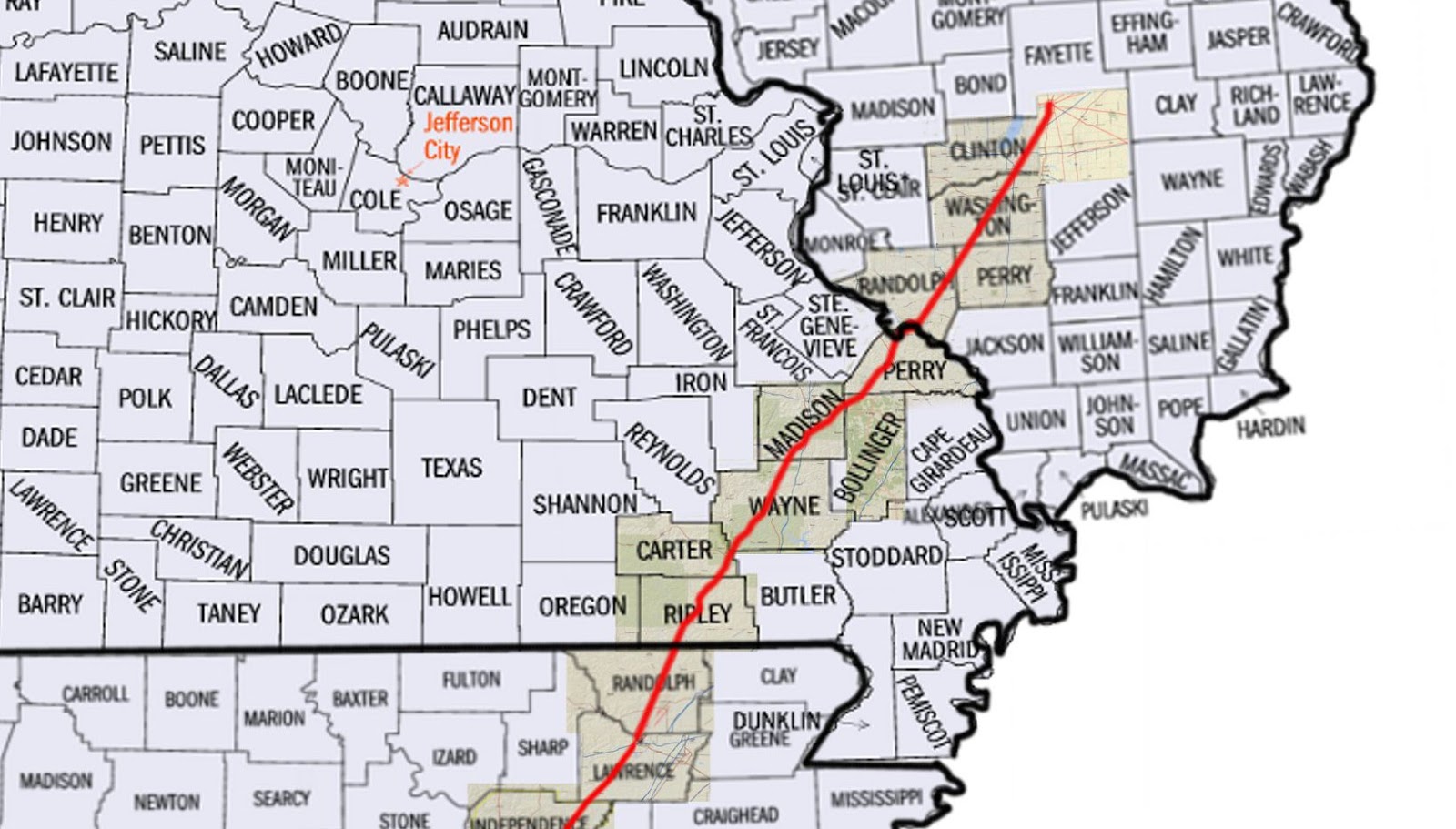 BillHustonBlog: Exxon Mobil Pegasus Pipeline Map