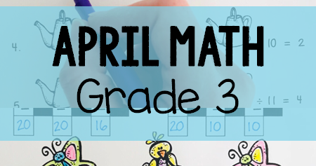 Kelly McCown: April NO PREP Math Packet - 3rd Grade