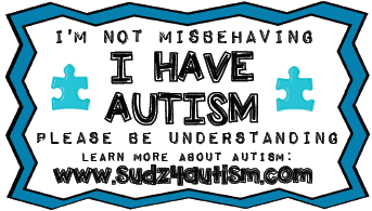 #SUDZ4AUTISM: FREE Printable Autism Cards