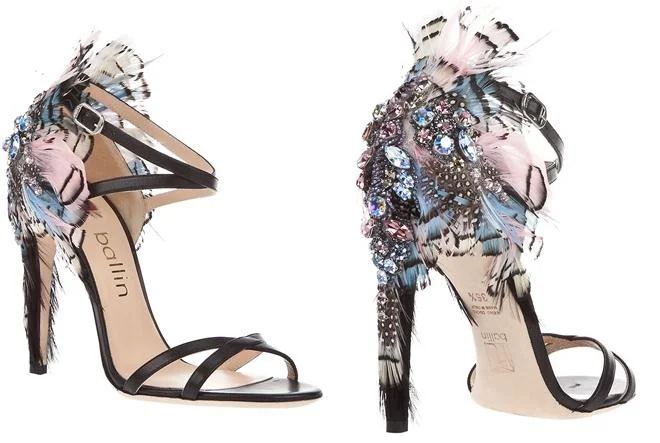 Ballin Feather Detail Sandal