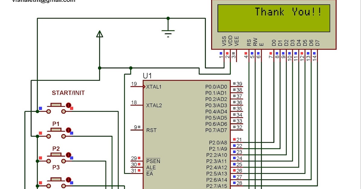Electronics Projects And Details: Electronic Voting Machine Using 8051 ...