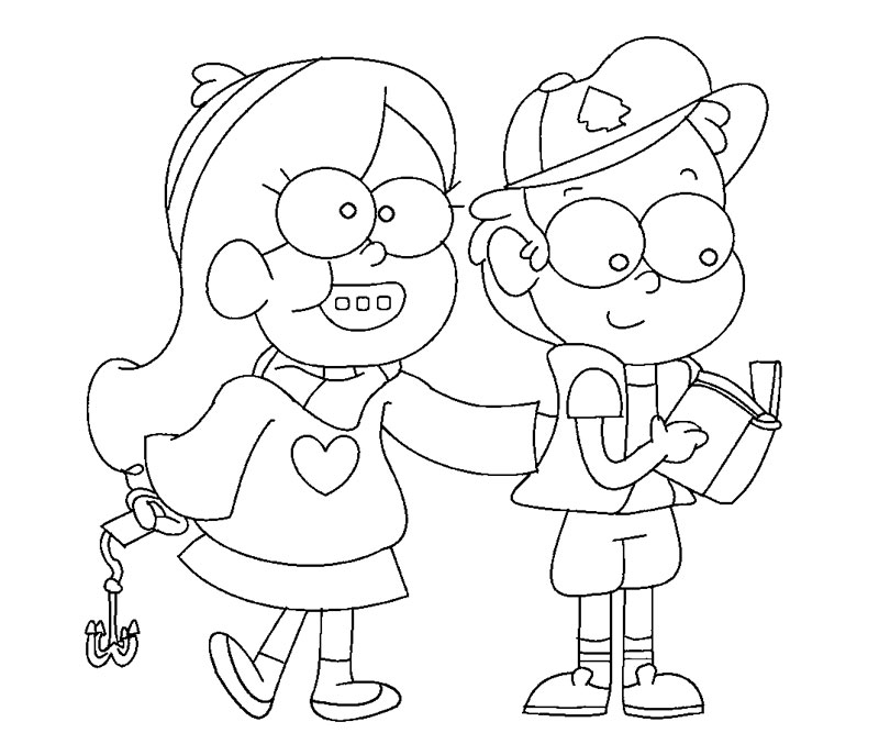 Dipper Gravity Falls Coloring Pages Coloring Pages