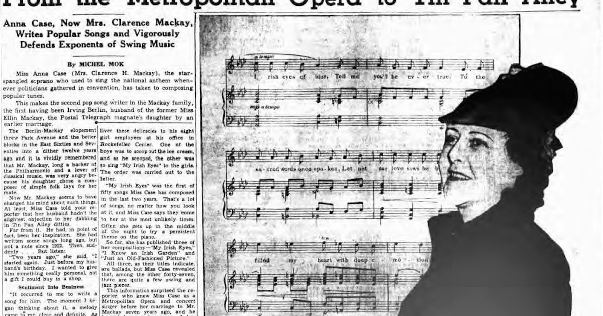 Gillette On Hillsborough: Anna Case, She Writes Some Songs