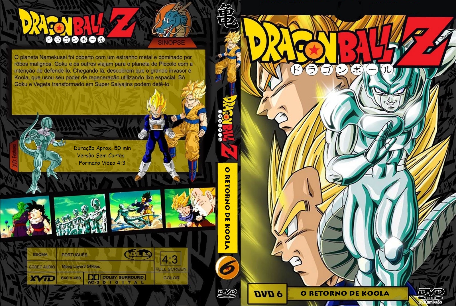 aki capas: CAPA DVD DRAGON BALL Z O RETORNO DE KOOLA
