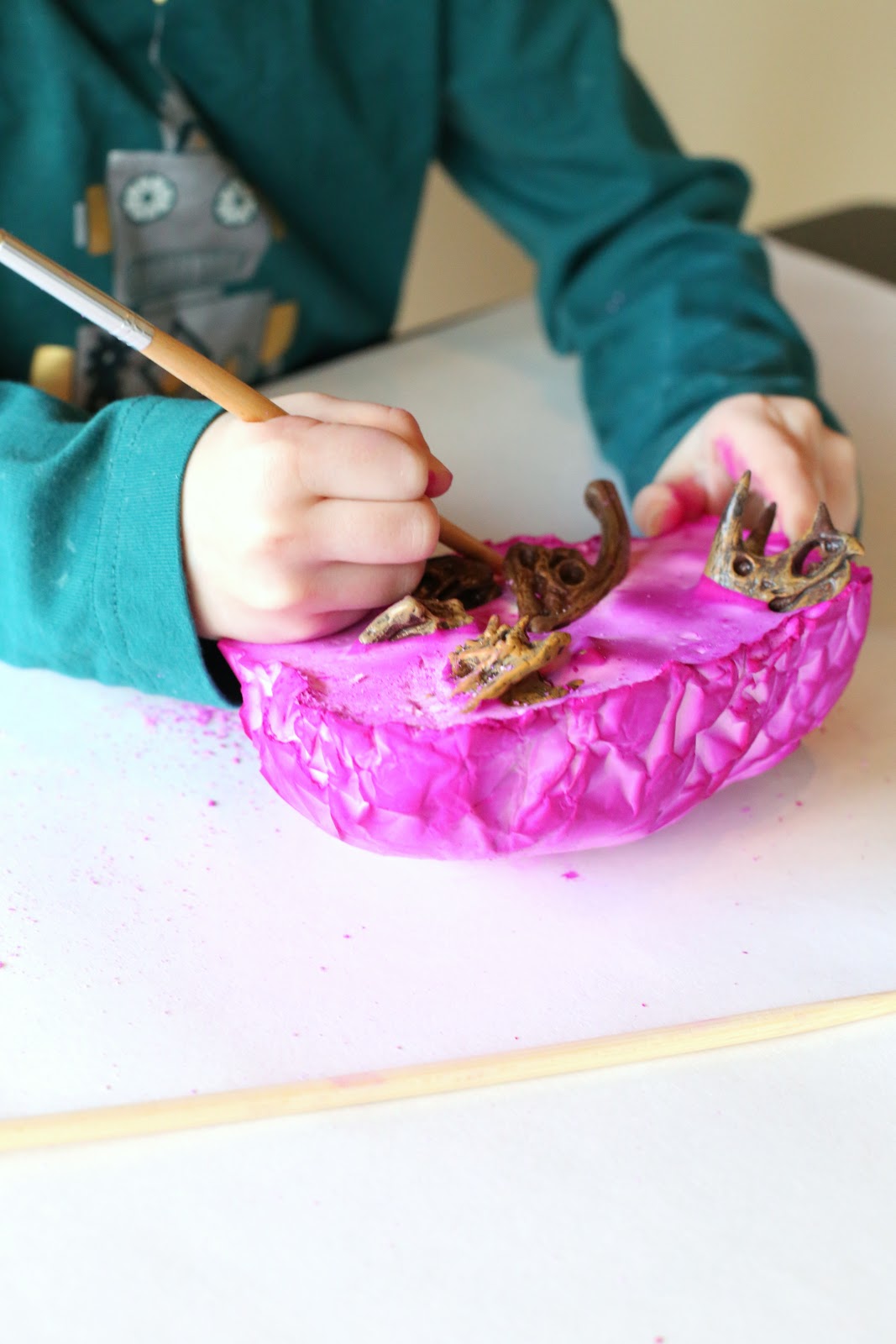 Reusable DIY Dinosaur Dig Excavation