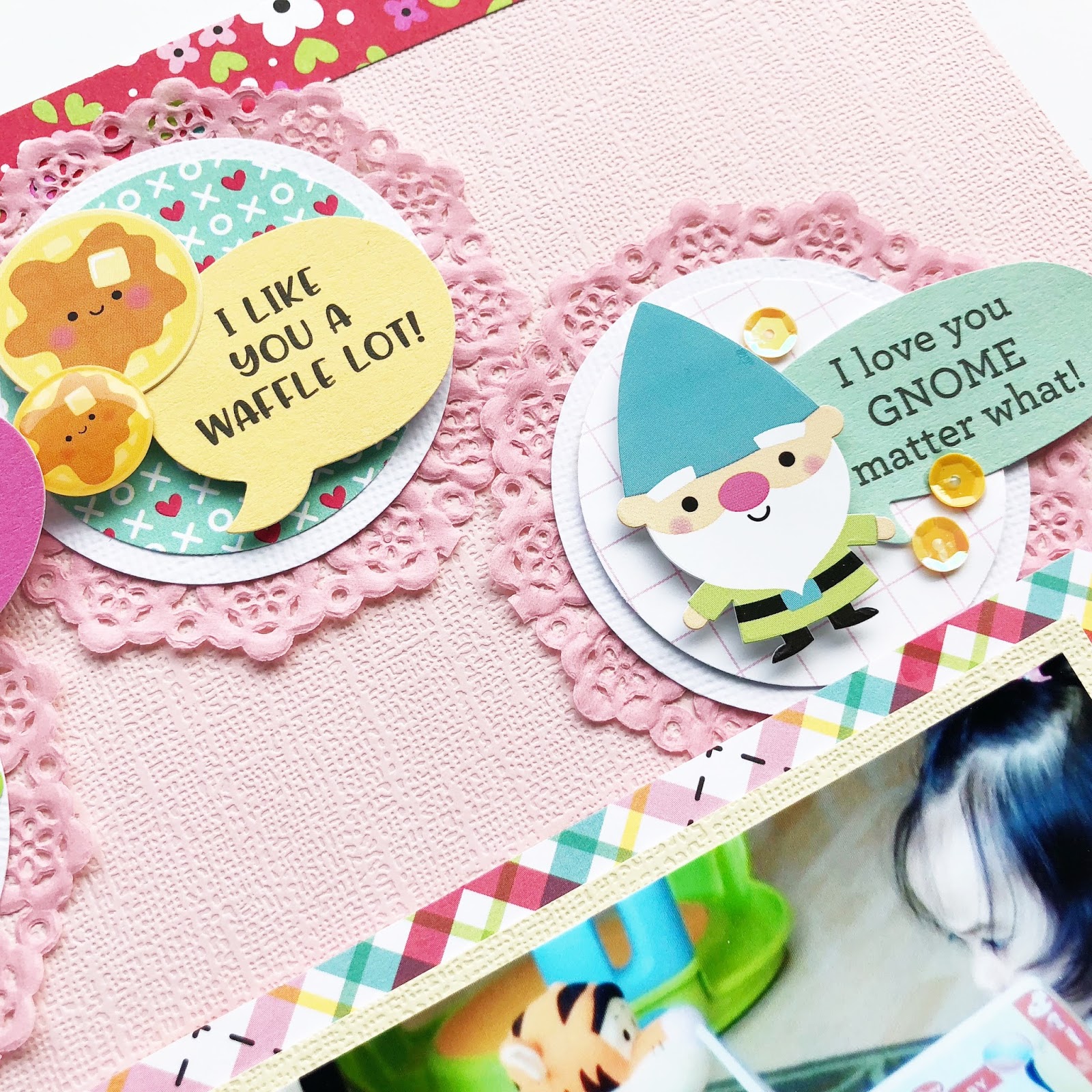 Doodlebug Design Inc Blog: Chit Chat Focus | So Punny layout by Virginia