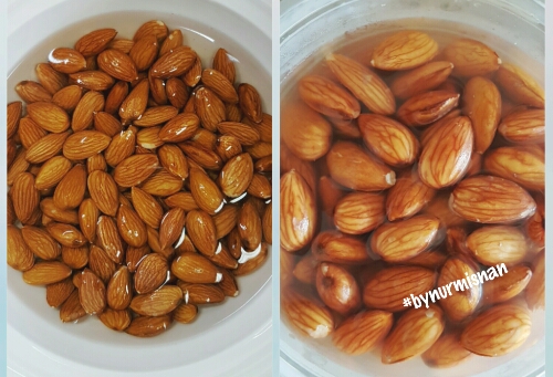 Kebaikan dan khasiat badam dan resipi susu badam