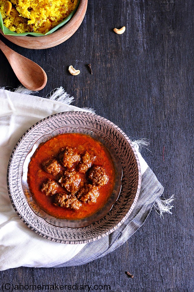 Mutton Kofta Curry/ Chicken Kofta curry - A Homemaker's Diary