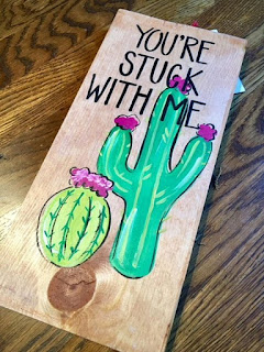 Cactus Wooden Signs