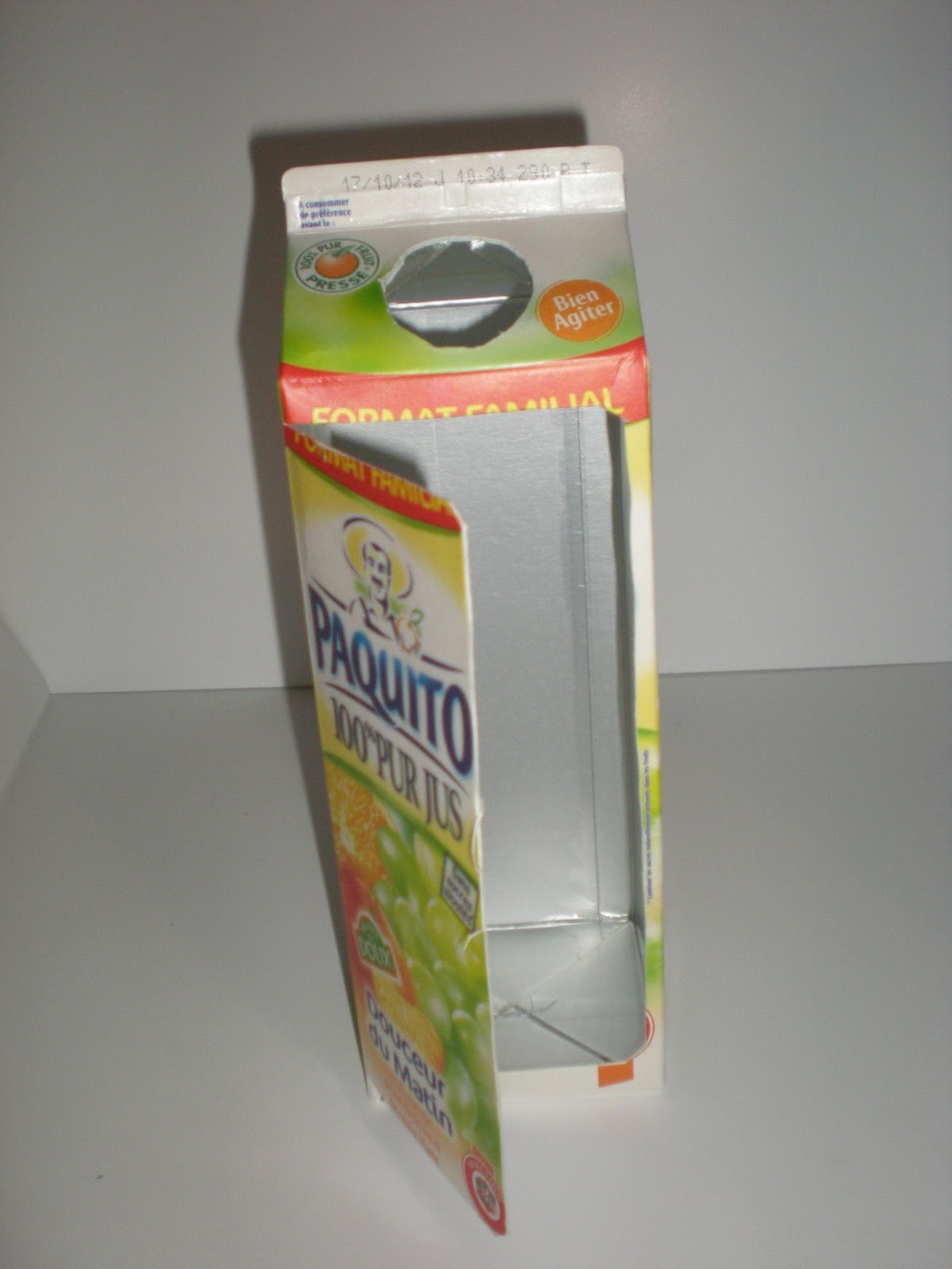 A l'ombre du marronnier: Diy: Petits rangements dans une boîte de jus ...