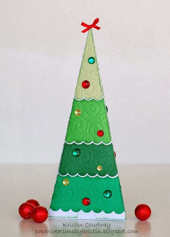 Paper Creations by Kristin: Christmas Tree Gift Boxes