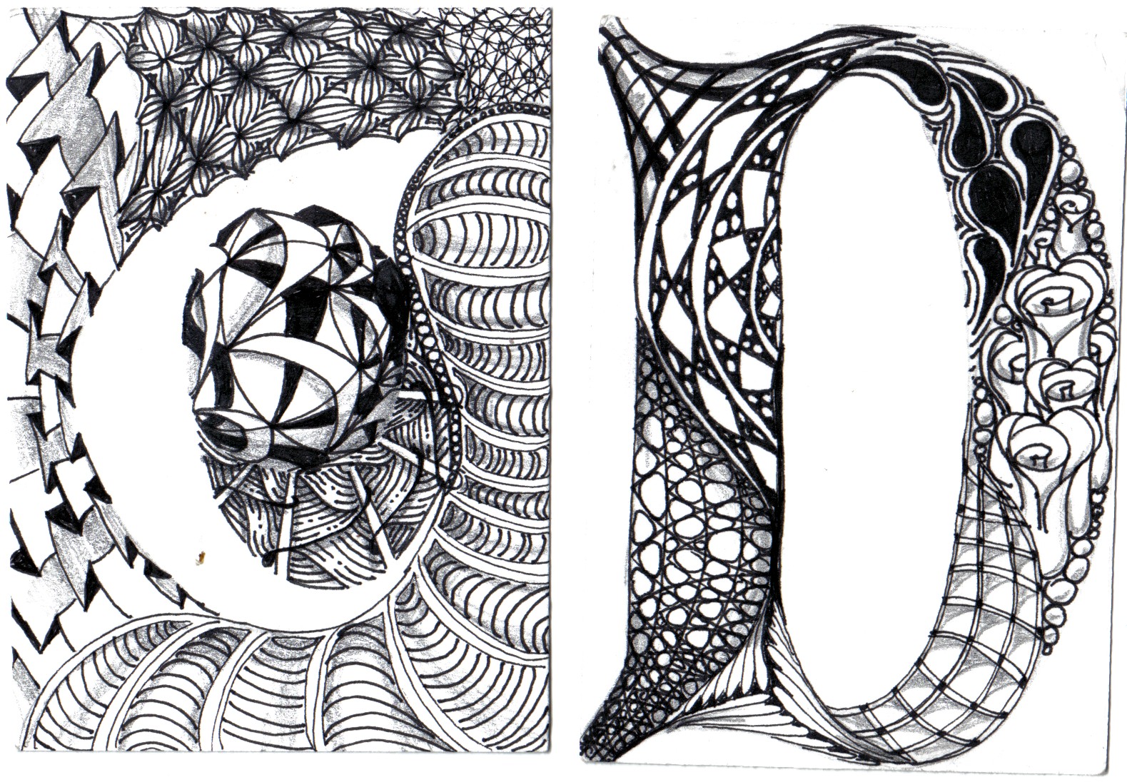 Miander Art: Alphabet Tangles