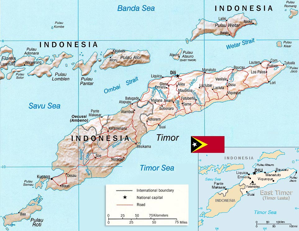 TIMOR ORIENTAL - MAPAS GEOGRÁFICOS DE TIMOR ORIENTAL - Mundo Hispánico™