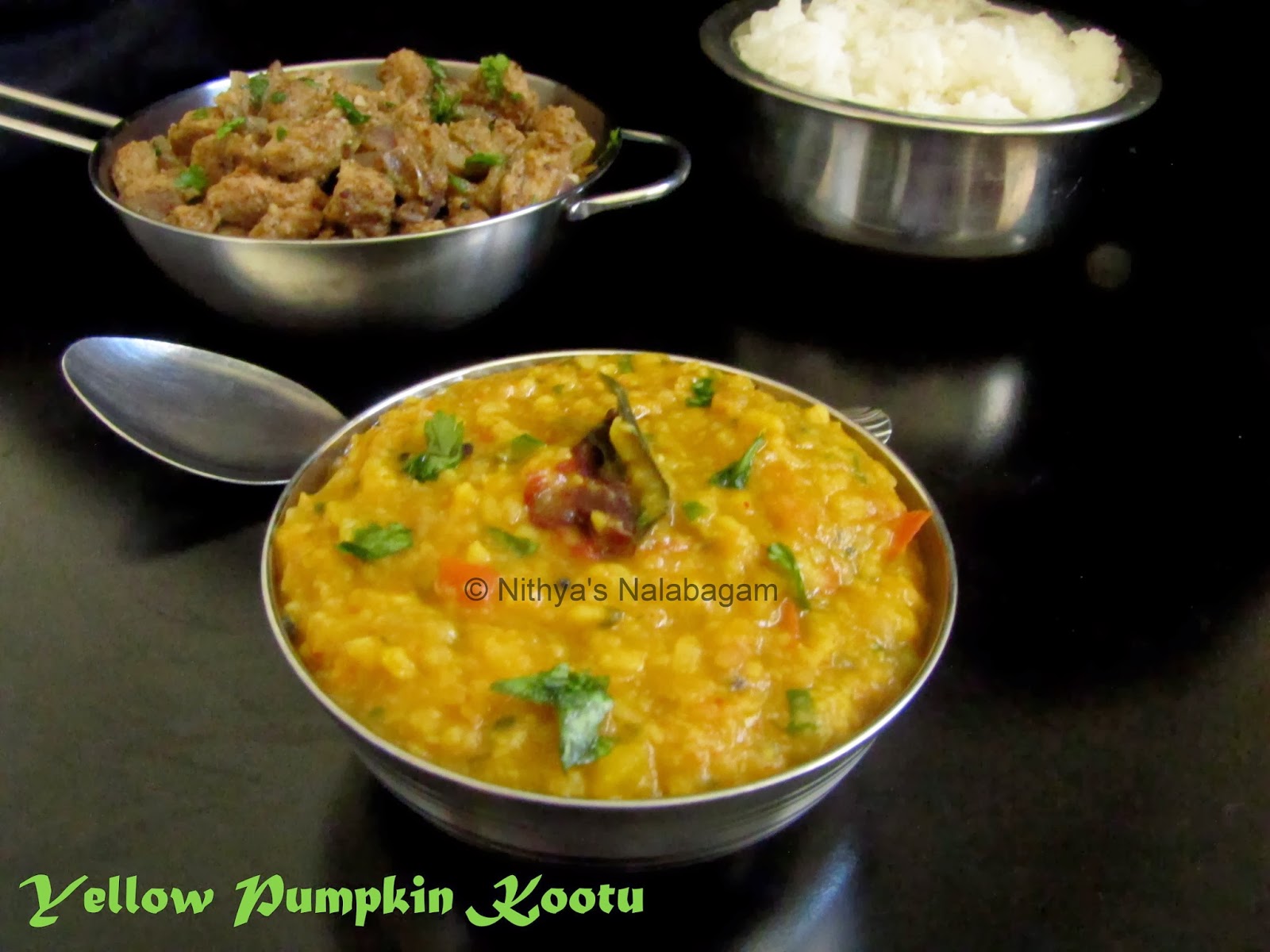 Parangikai Kootu | Yellow Pumpkin Kootu |Nithya's Nalabagam