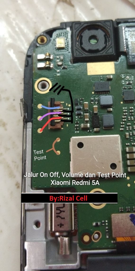 Solusi Jalur On Off, Volume Dan Test Point (EDL) Xiaomi Redmi 5A Not ...