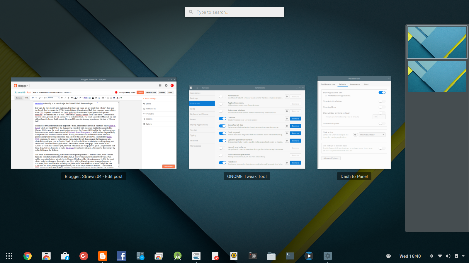 Lunacy Hunt: HowTo: Make Ubuntu GNOME Look Like Chrome OS