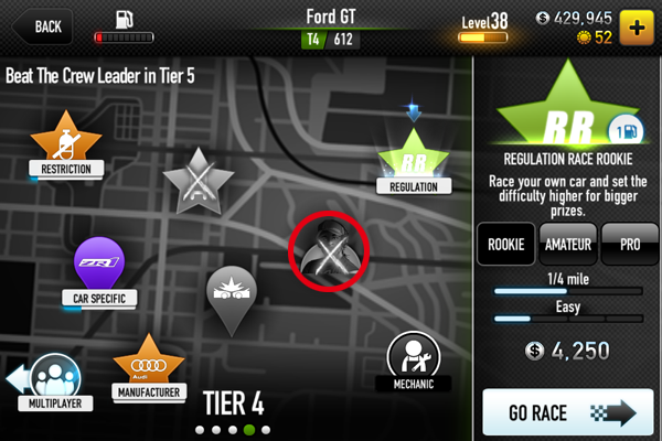 badaro...: 재밌는 아이폰 레이싱게임 CSR Racing, 4 지역 이야기 (멀티플레이 프로클럽, 프로필 살펴보기)