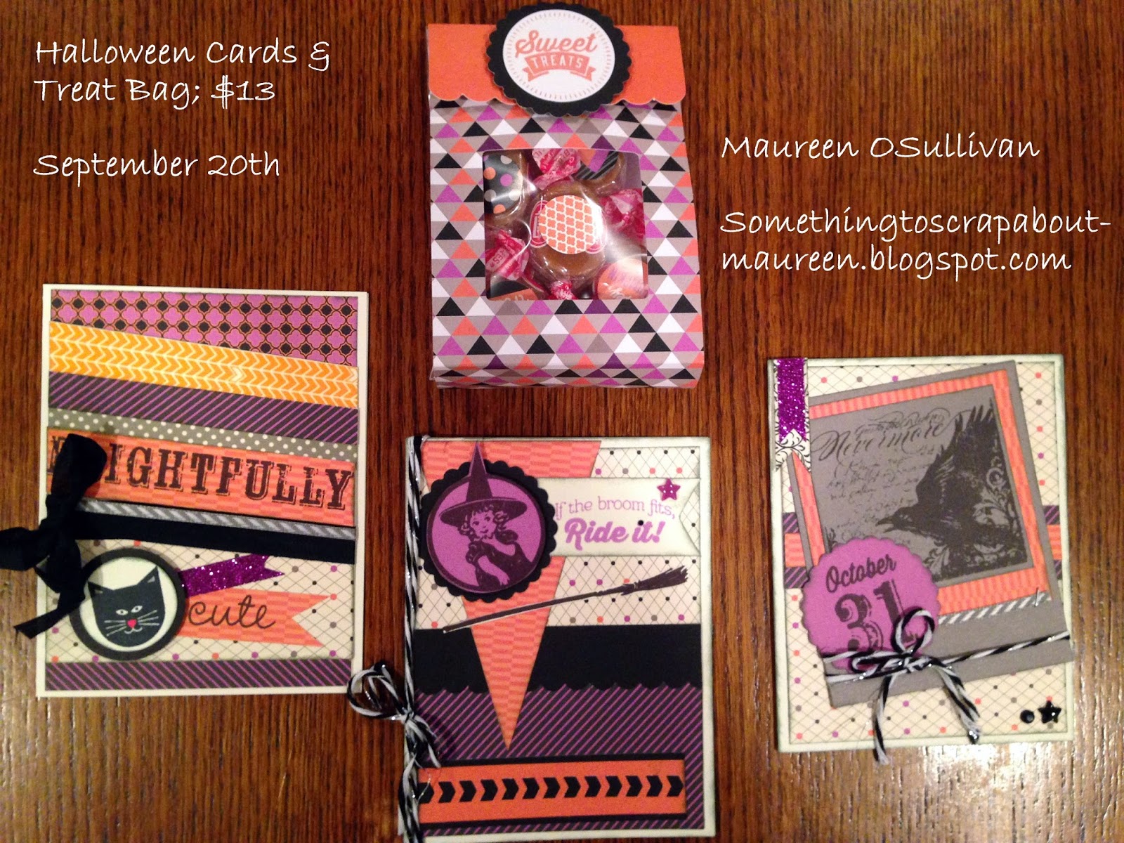 Let's Give 'em Something to Scrap About!: Halloween Cards and Treat Bag ...