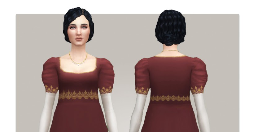 TS4: Regency Evening Dress | History Lover's Sims Blog