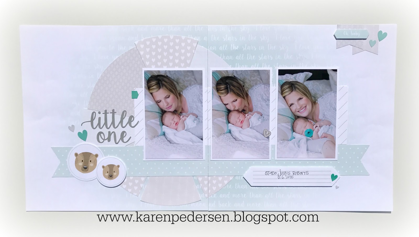 Karen Pedersen: Baby Layout Half Price