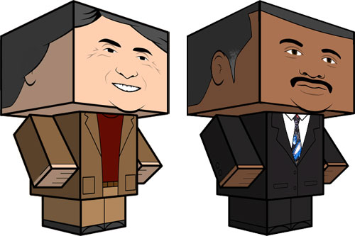 Astrophysicists Carl Sagan & Neil deGrasse Tyson Papercraft ...