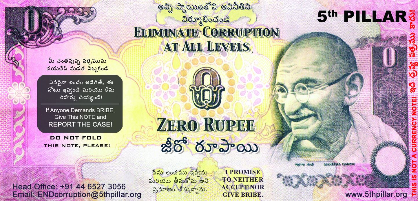 Latest Technology Information: ZERO RUPEE NOTE. A Non-Violent Weapon of ...