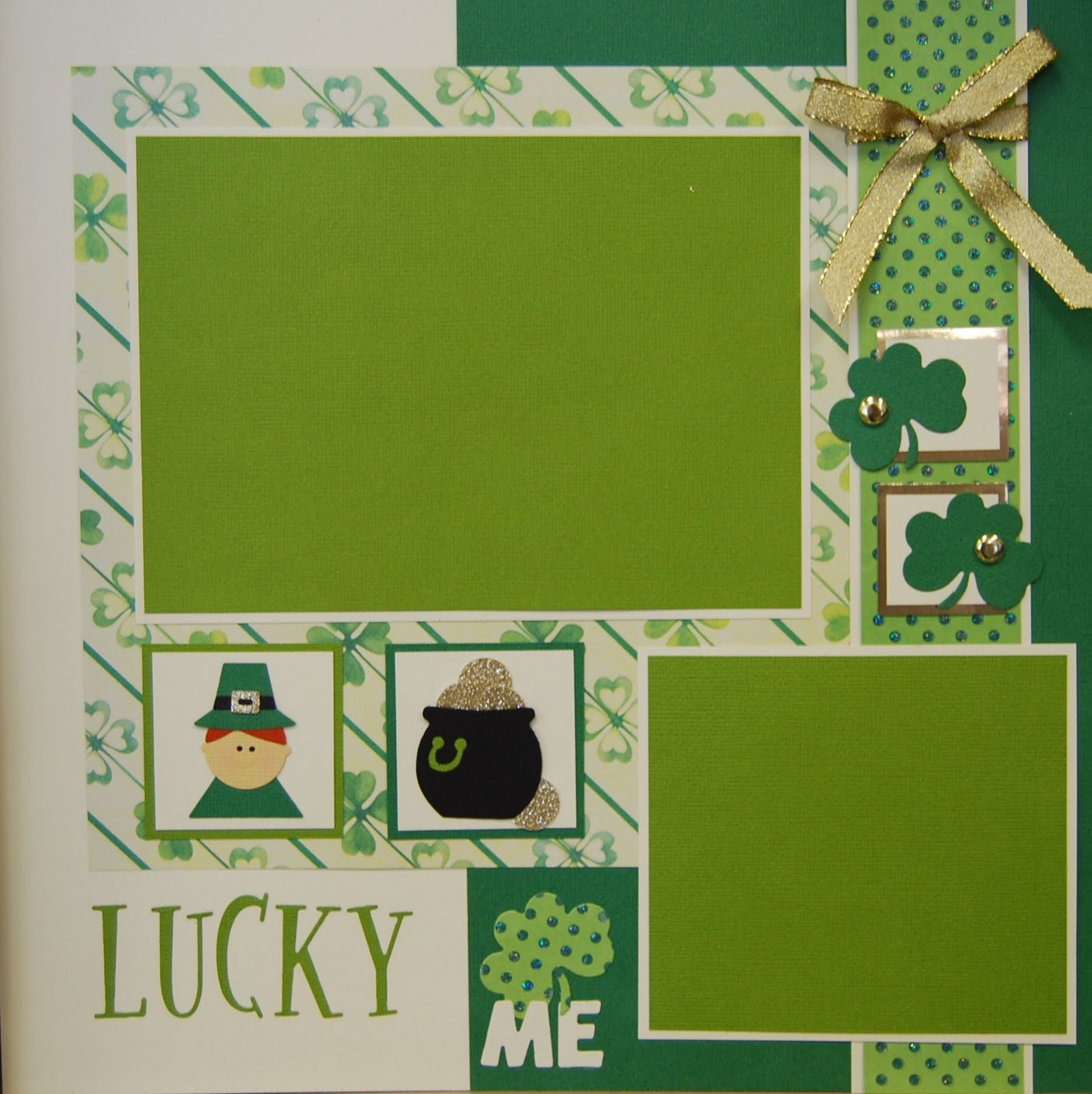 Mom and Me Scrapbooking: March Calendar Page