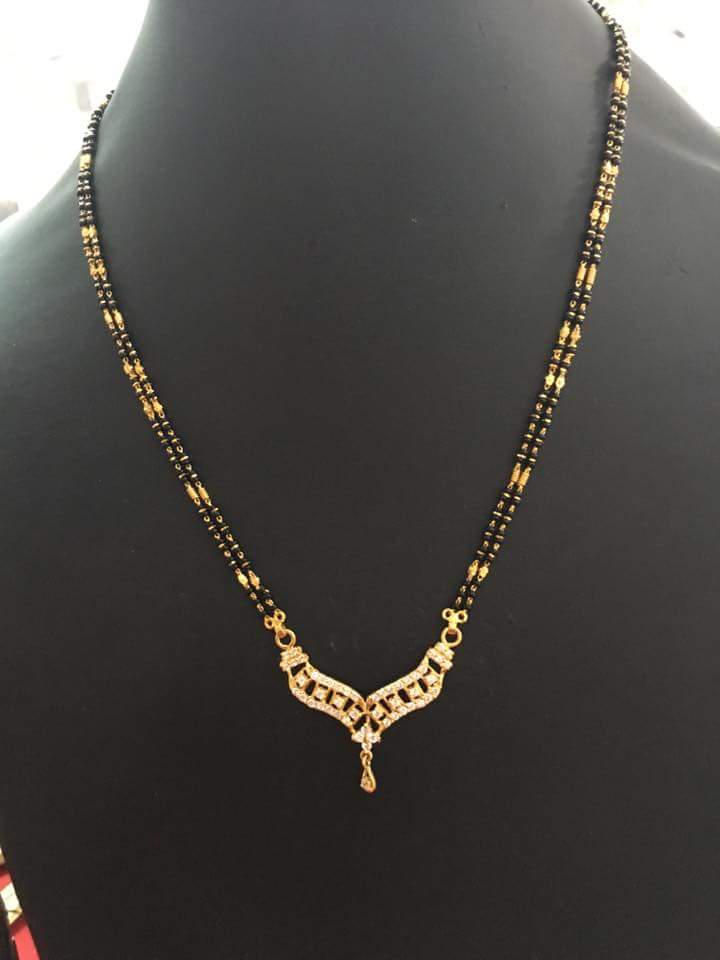 Light weight black beeds chain designs | 916 jewellery || Beeds Jewellery